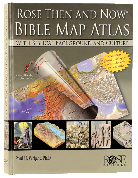 Bible Map Atlas With Biblical Backgrounds (Then And Now Series) | Koorong