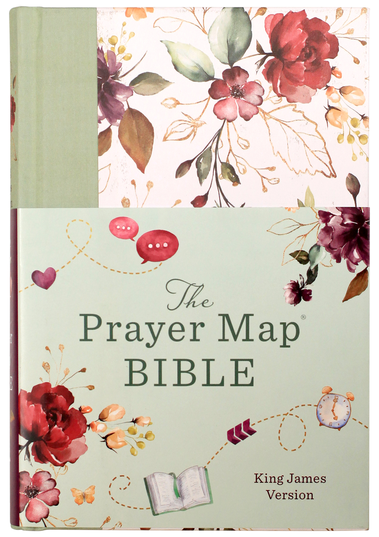 KJV Prayer Map Bible Mint Blossoms | Koorong