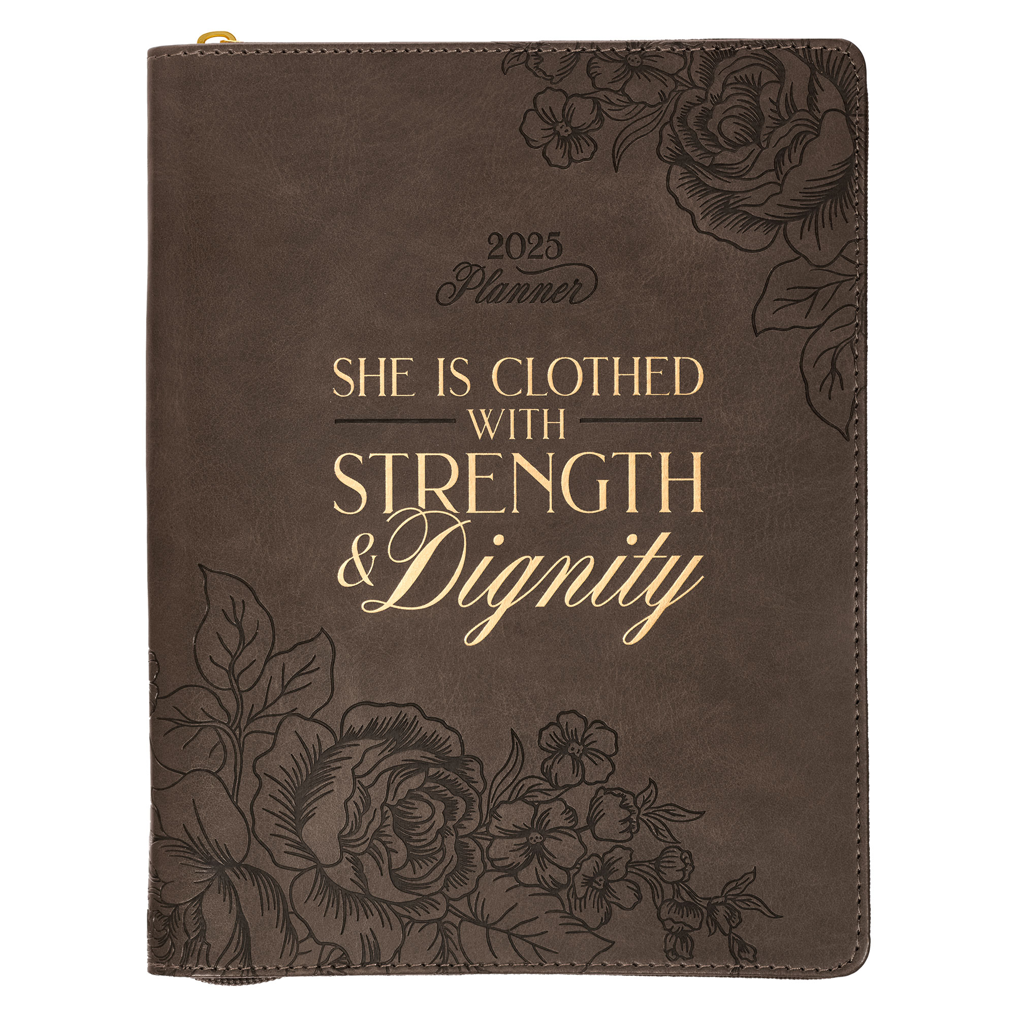 2025 18-Month Diary/Planner: Strength & Dignity, Prov. 31:25, Zippered ...