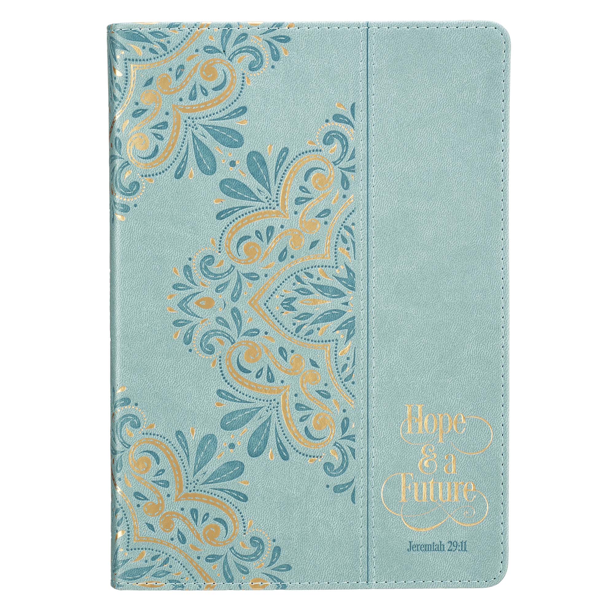 Journal: Hope and a Future Teal With Gold Foil, Zippered (Jer 29:11 ...