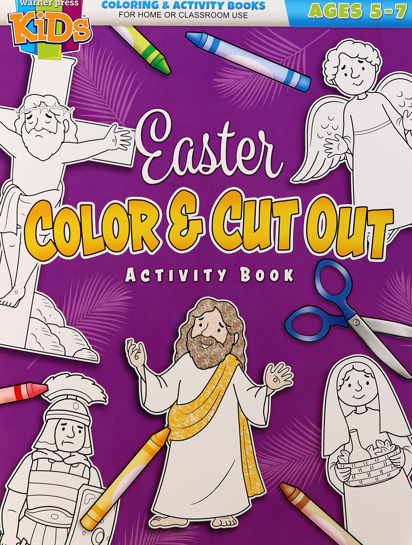 Easter Color & Cut Out Activity Book (Ages 5-7) (Warner Press Colouring ...