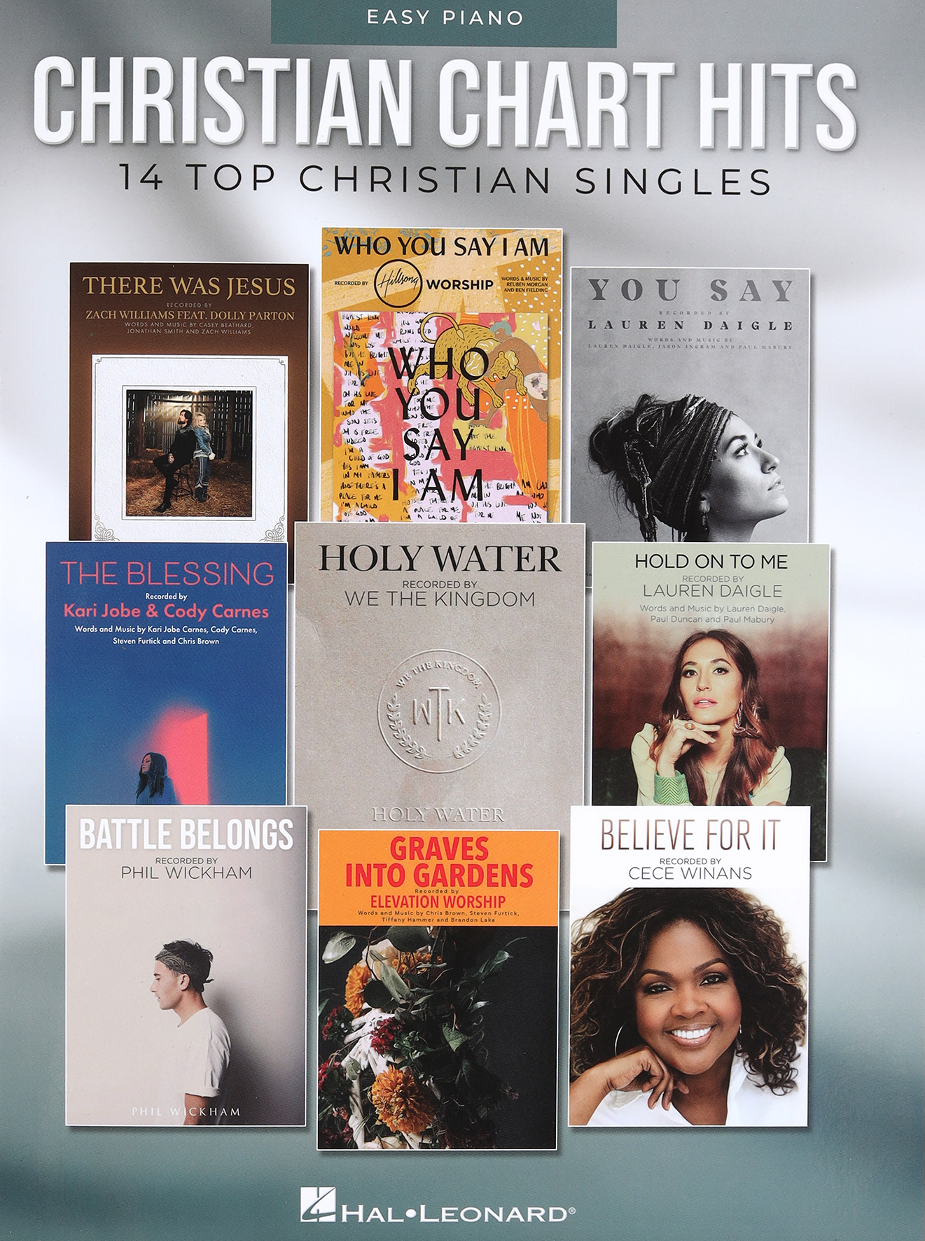 Christian Chart Hits: 14 Top Christian Singles Arranged For Easy Piano ...