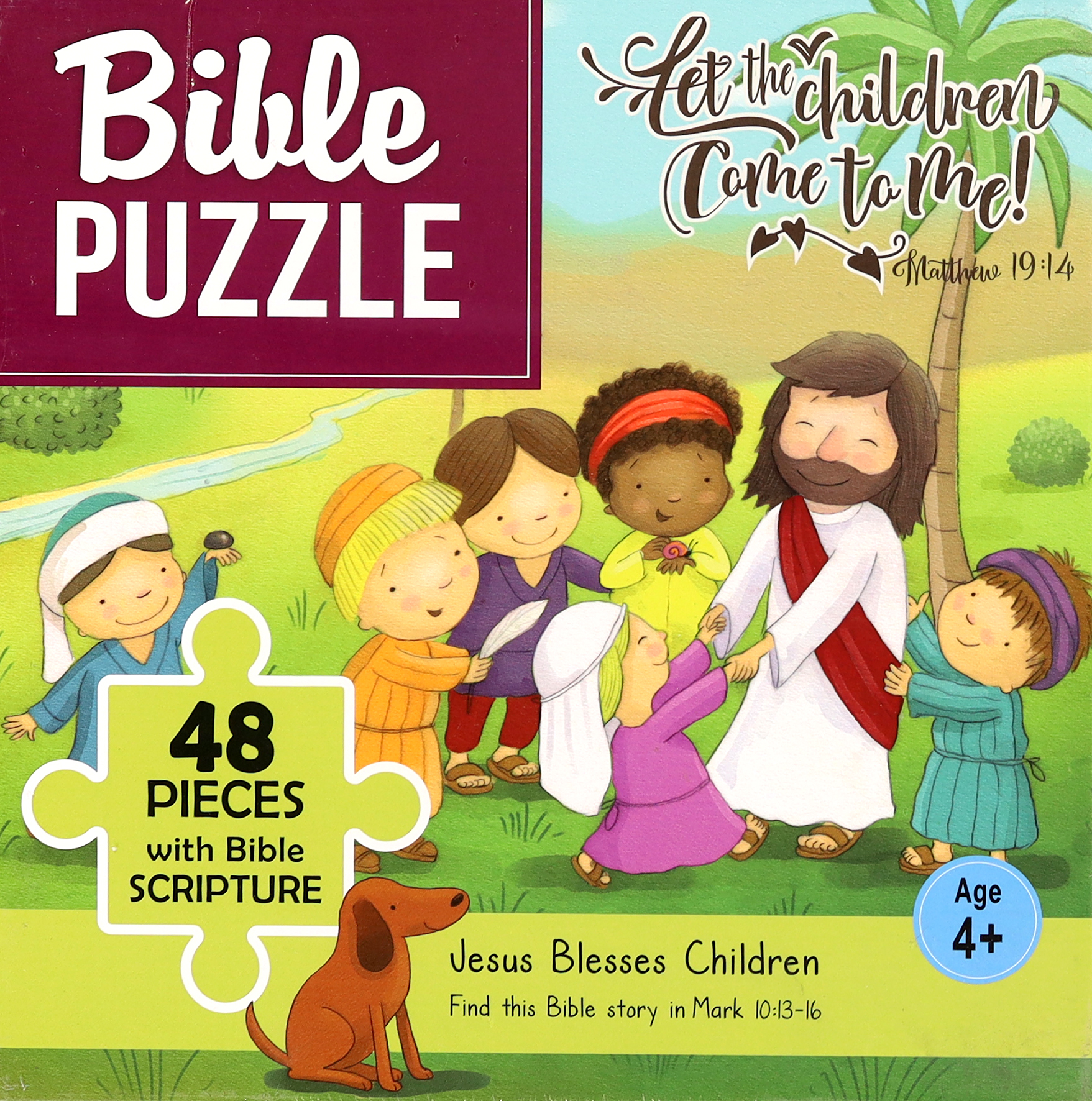 Bible Jigsaw Puzzle: Jesus Blesses Children (48 Pieces) | Koorong