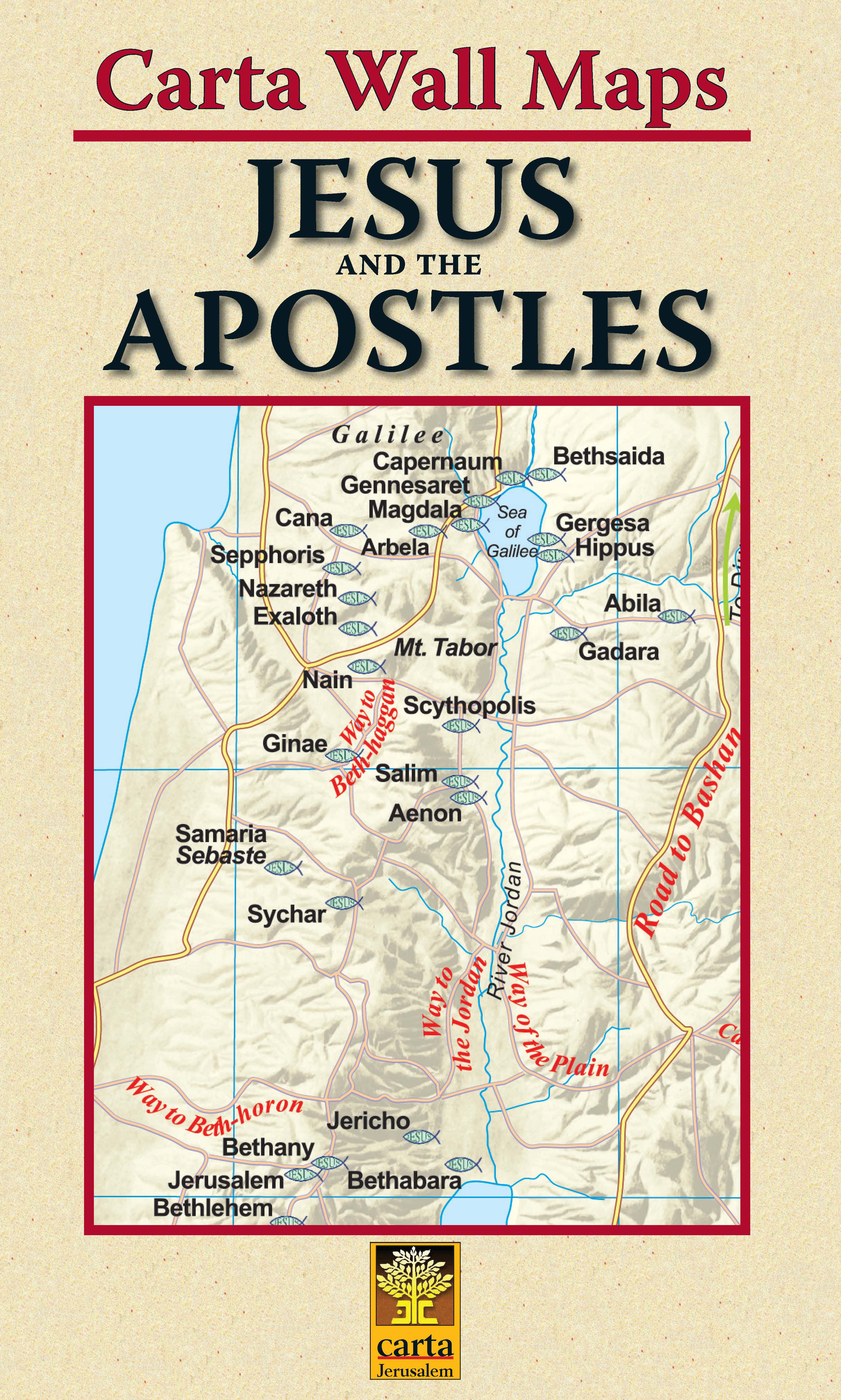 Carta Wall Maps: Jesus and the Apostles | Koorong