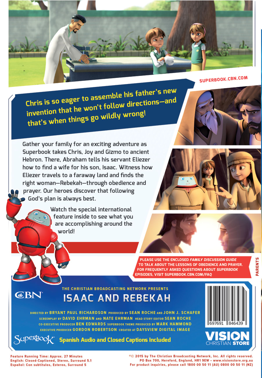 Isaac and Rebekah (#04 in Superbook Dvd Series Season 3) | Koorong