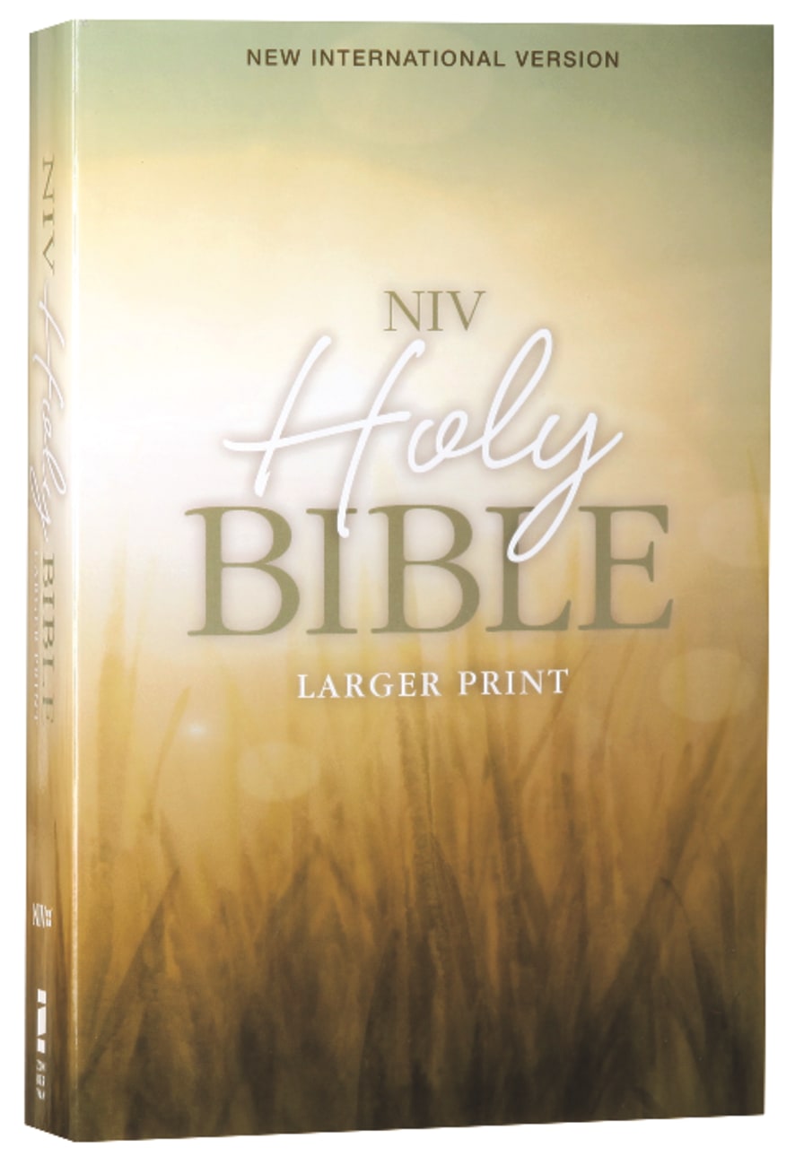 NIV Holy Bible Larger Print Nature (Black Letter Edition) | Koorong