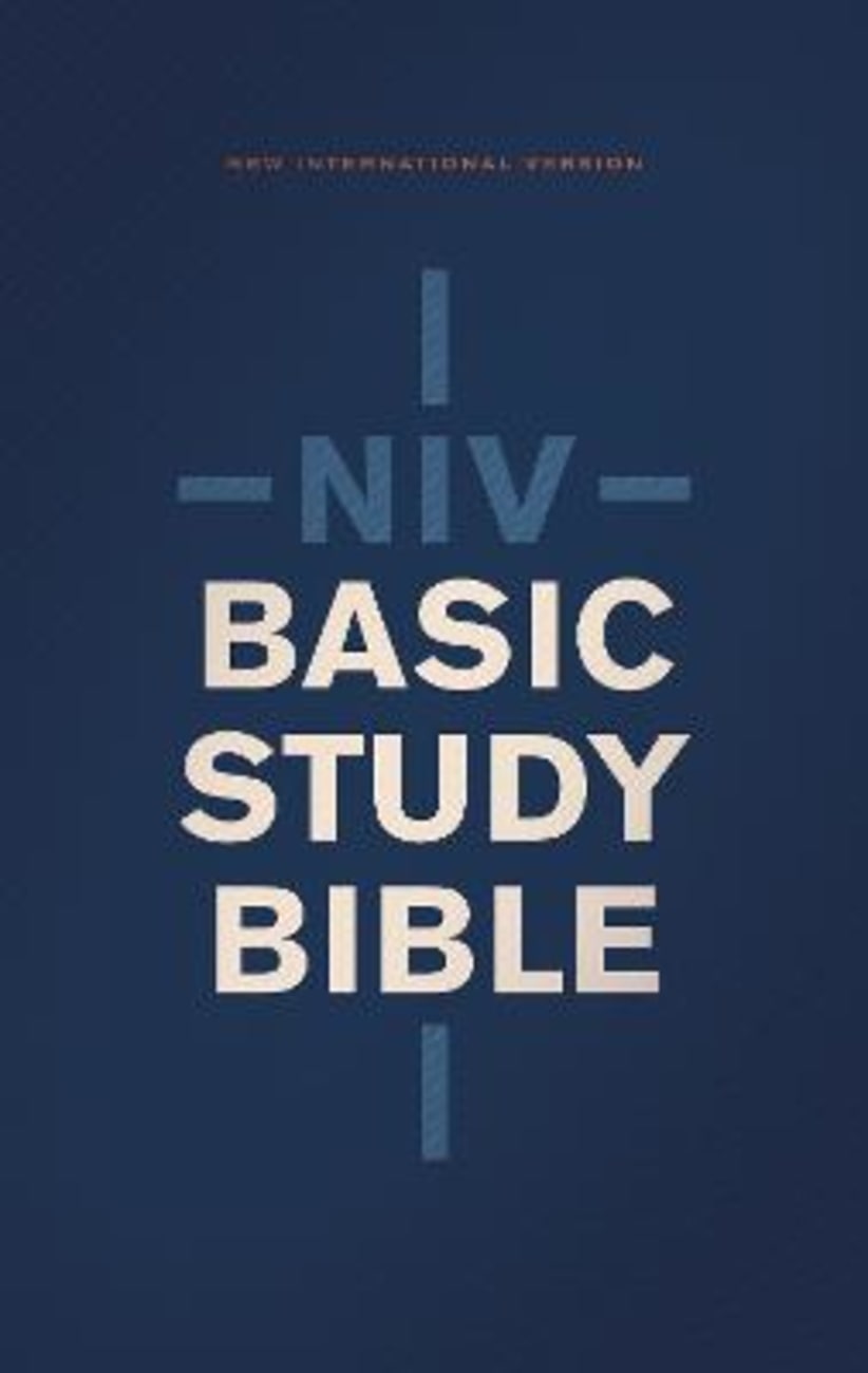 NIV Basic Study Bible Economy Edition Blue (Red Letter Edition) by ...
