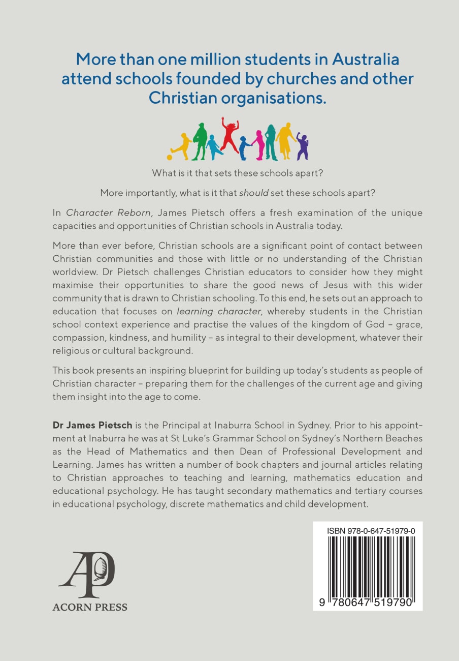 Character Reborn by James Pietsch | Koorong