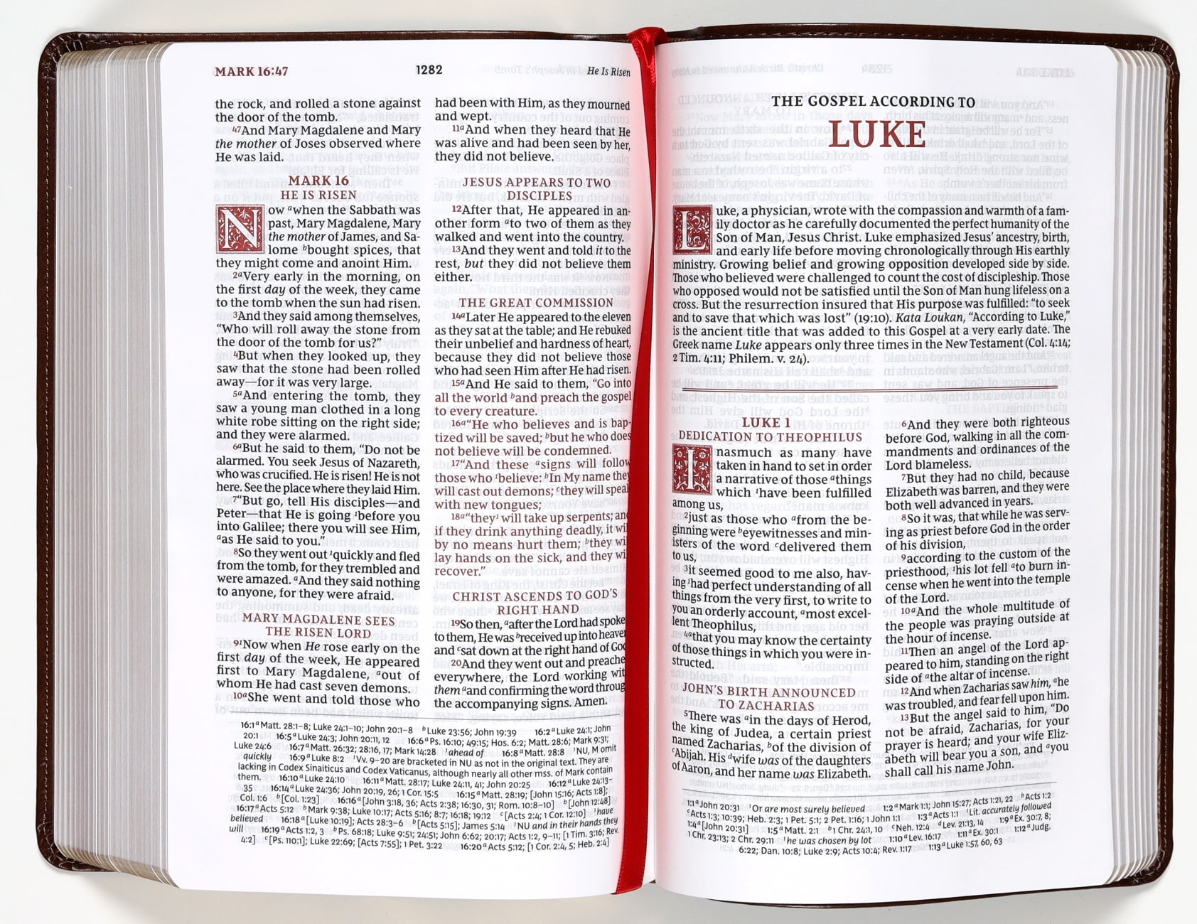 NKJV Personal Size Reference Bible Sovereign Collection Brown (Red Letter Edition) by Thomas ...