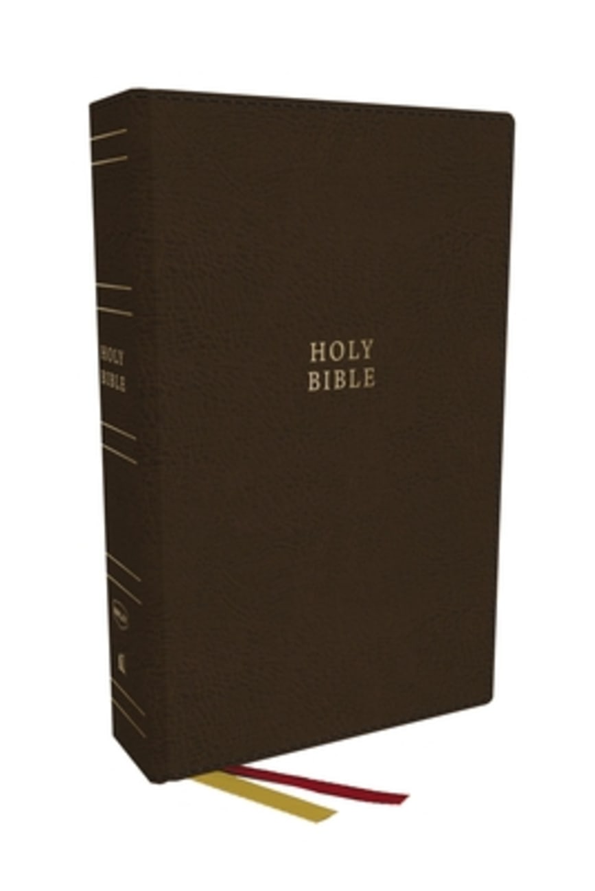 NKJV Holy Bible Super Giant Print Reference Bible Brown (Red Letter Edition) by Thomas Nelson ...