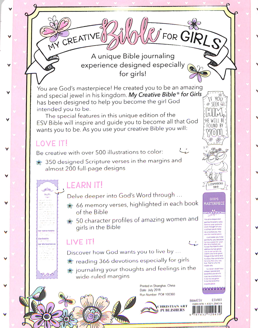 ESV My Creative Bible For Girls Softcover | Koorong