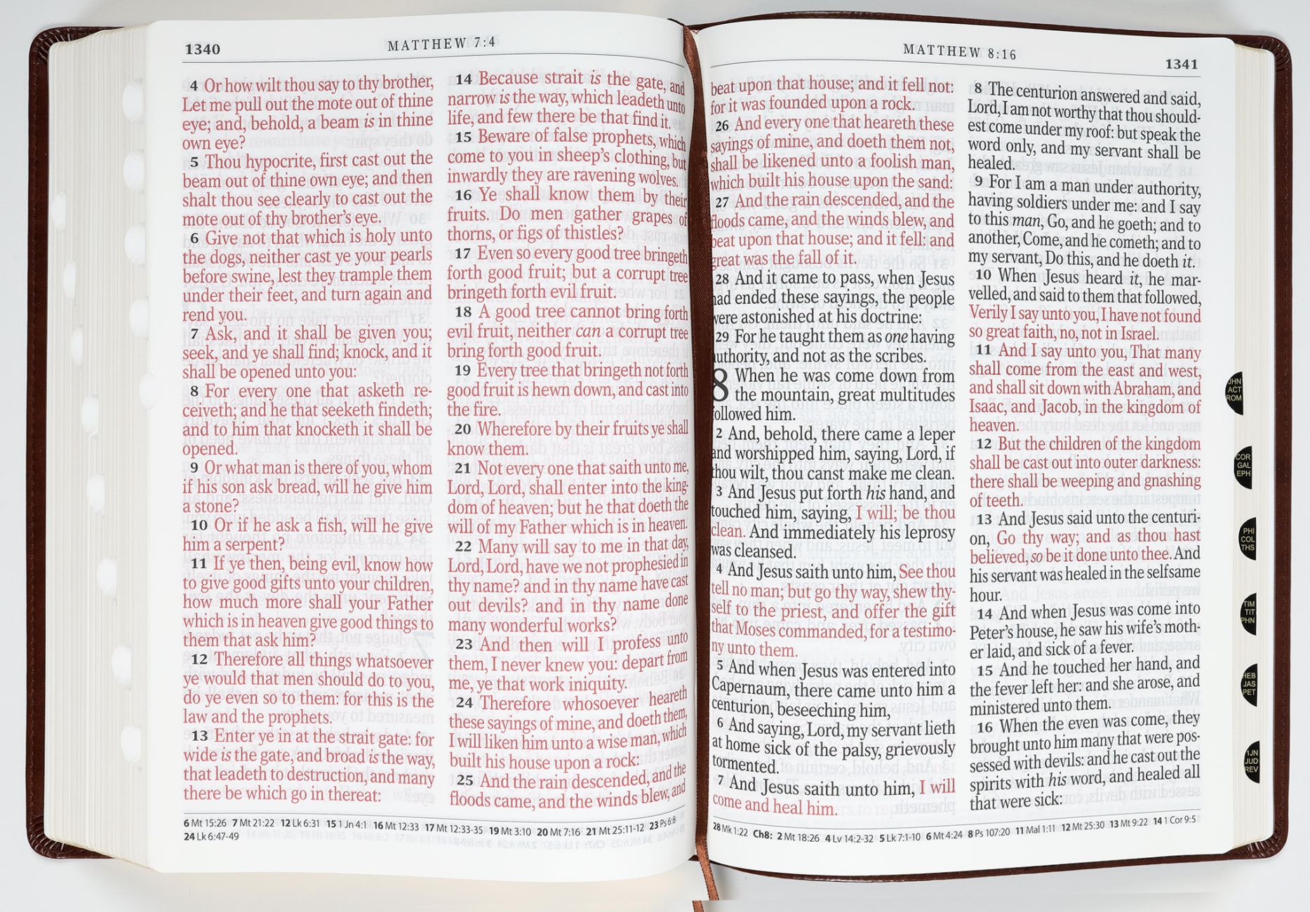 KJV Super Giant Print Bible Brown (Red Letter Edition) | Koorong