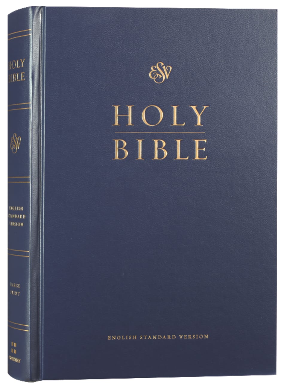 ESV Pew and Worship Bible Large Print Blue (Black Letter Edition) | Koorong