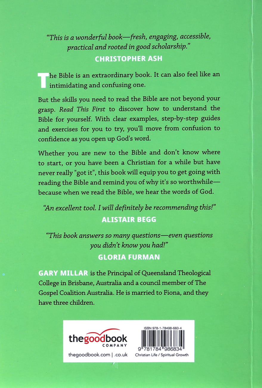 Read This First by Gary Millar | Koorong