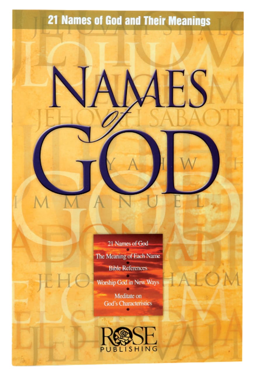 Names of God (Rose Guide Series) by Rose Publishing | Koorong